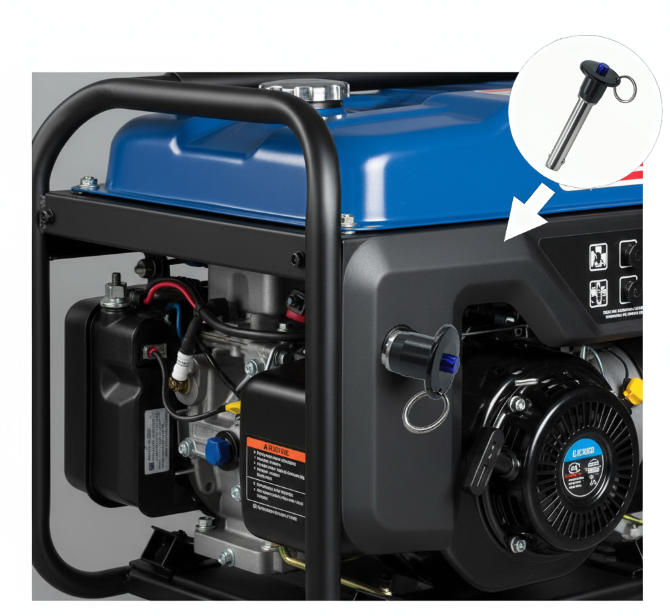 Push Button Quick Release Pin Revolutionizes Coleman 6250 Generator ...